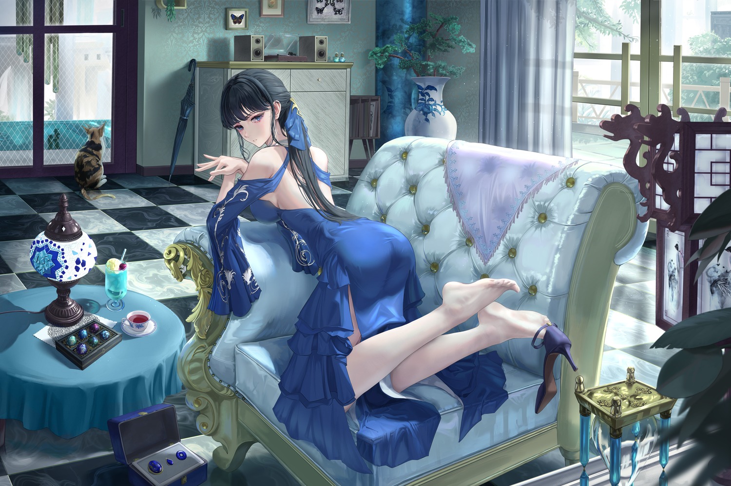 Tooku0 Ass Dress Feet Heels No Bra 1093329 Yande Re